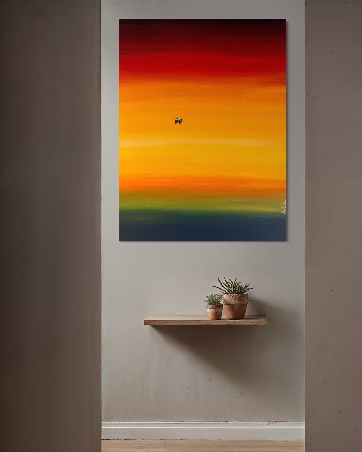 Sunset on the Beach by Natalia Nosek (NATXA) (2025) : Painting Acrylic ...