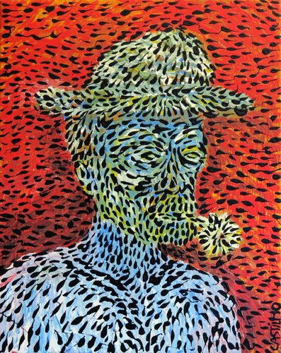 Vincent van Gogh by Hugo Castilho (2017) : Painting Acrylic, Enamel on ...