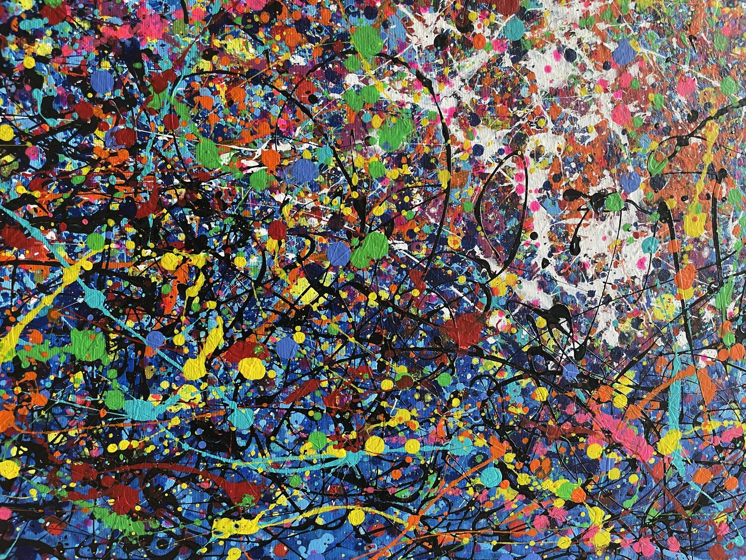 Blue Rain and Music de Juan José Garay (2025) : Peinture Acrylique ...