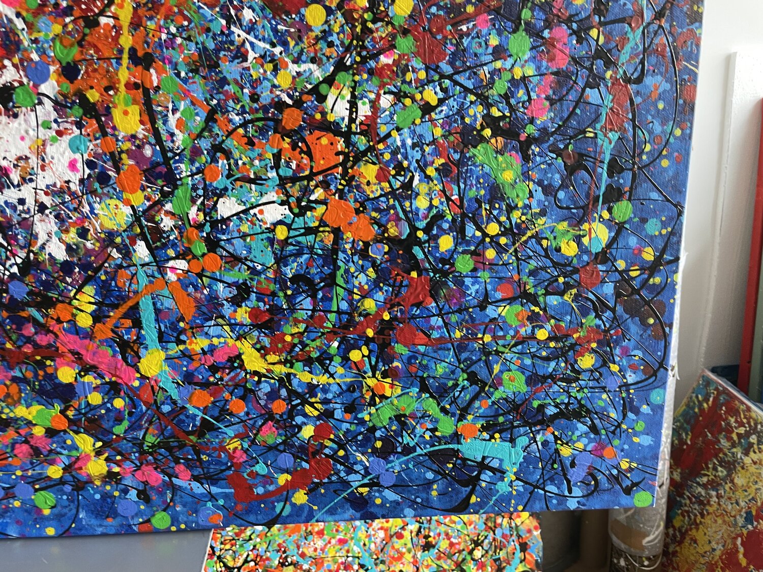 Blue Rain and Music de Juan José Garay (2025) : Peinture Acrylique ...