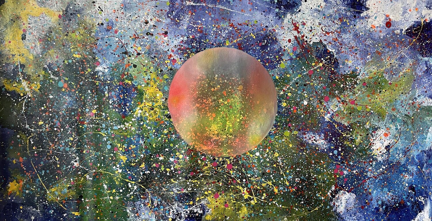 Invisible moon by Juan José Garay (2025) : Painting Acrylic, Enamel on ...