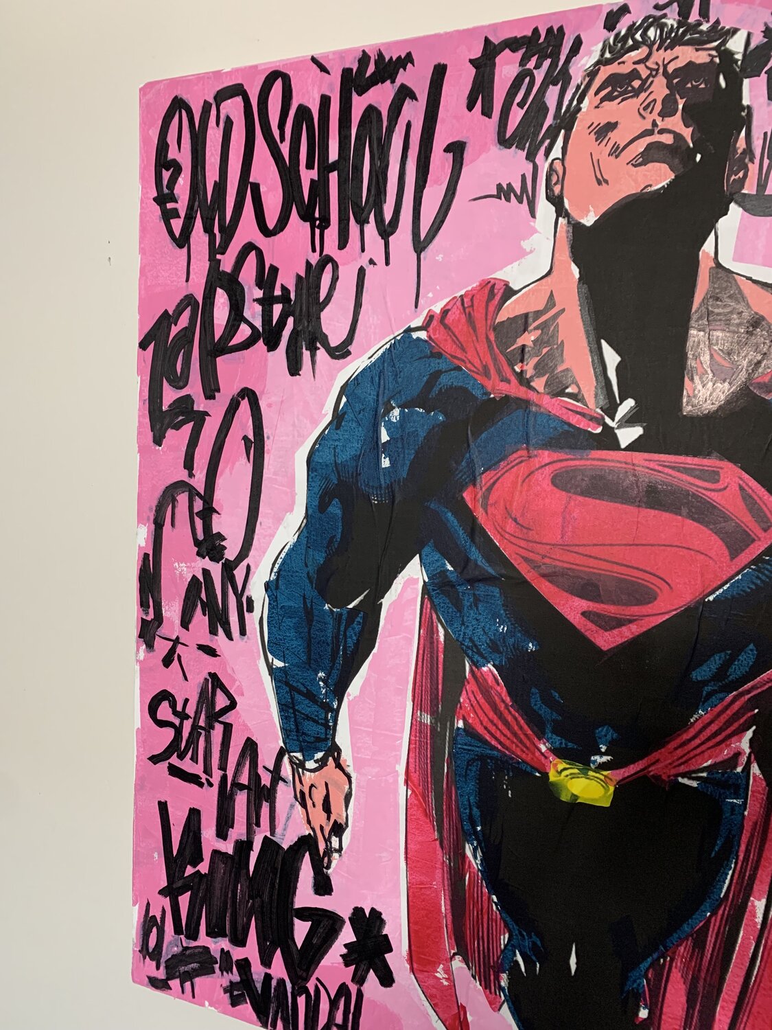 Superman Graffiti Old school by Erick Artik (2023) : Painting Acrylic ...