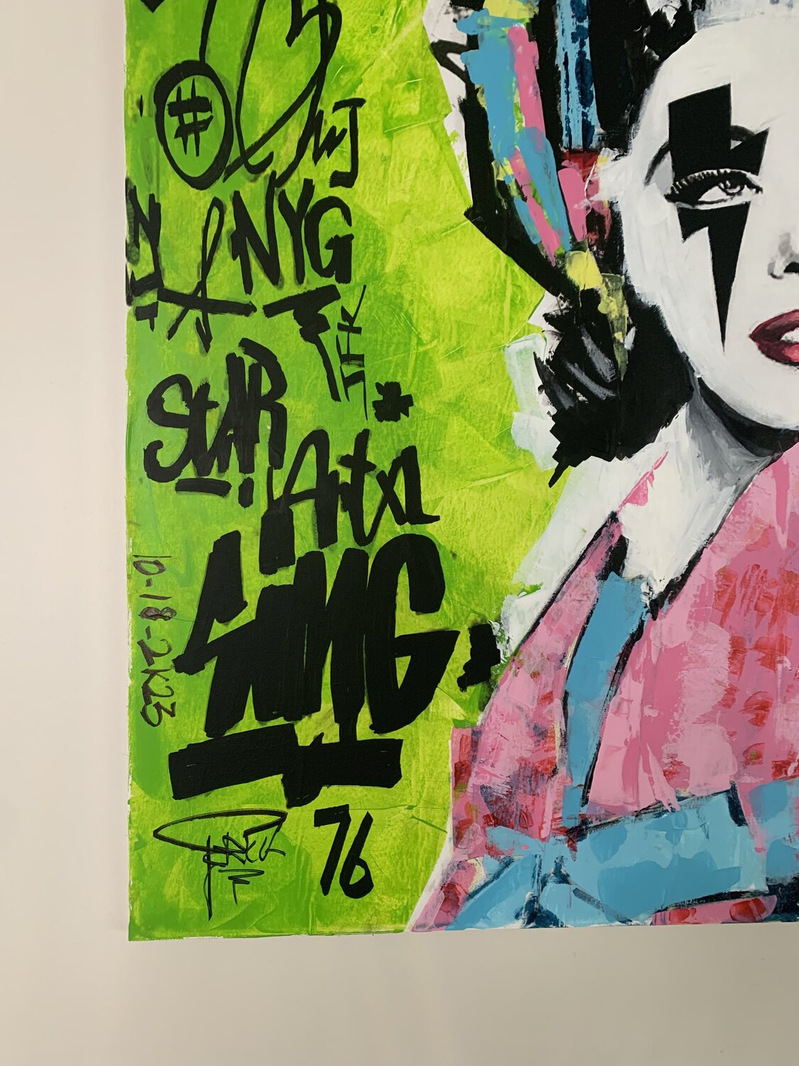 Marilyn Geisha Graffiti Pink by Erick Artik (2023) : Painting Acrylic ...