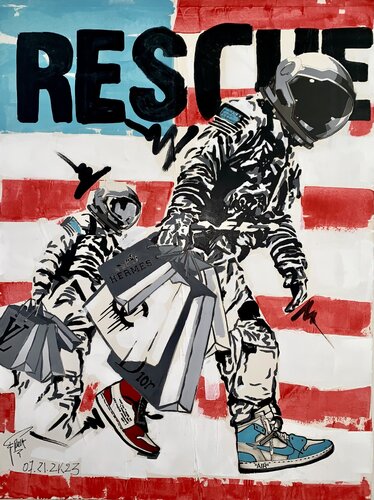 baby Churchill by Erick Artik (2016) : Painting Acrylic, Felt on Canvas ...