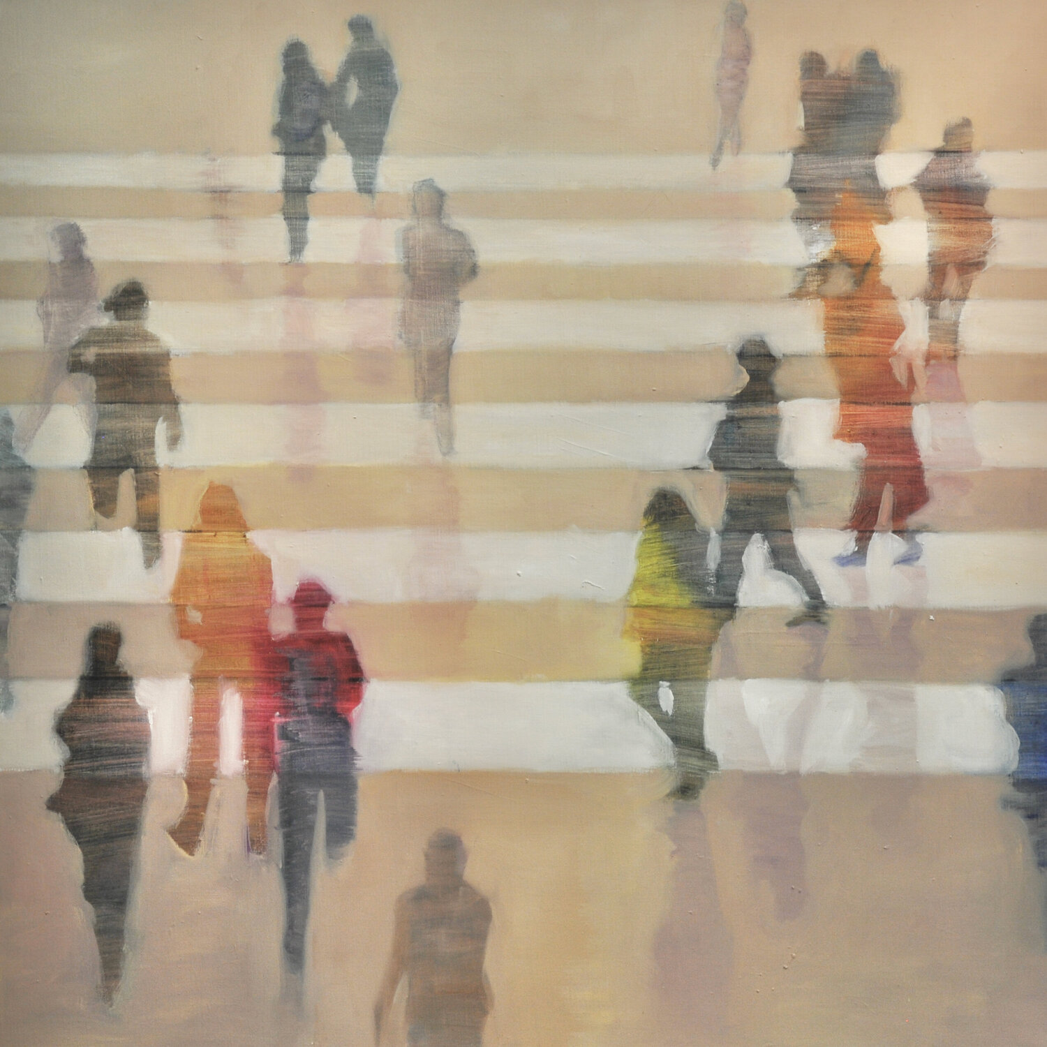 Crossing over de Inge Dompas (2022): Pintura Óleo en Lino - Singulart