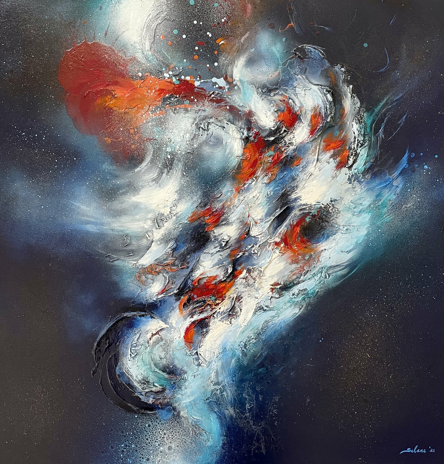 Interstellar by Selene's Art (2021) : Painting Acrylic on Wood - SINGULART