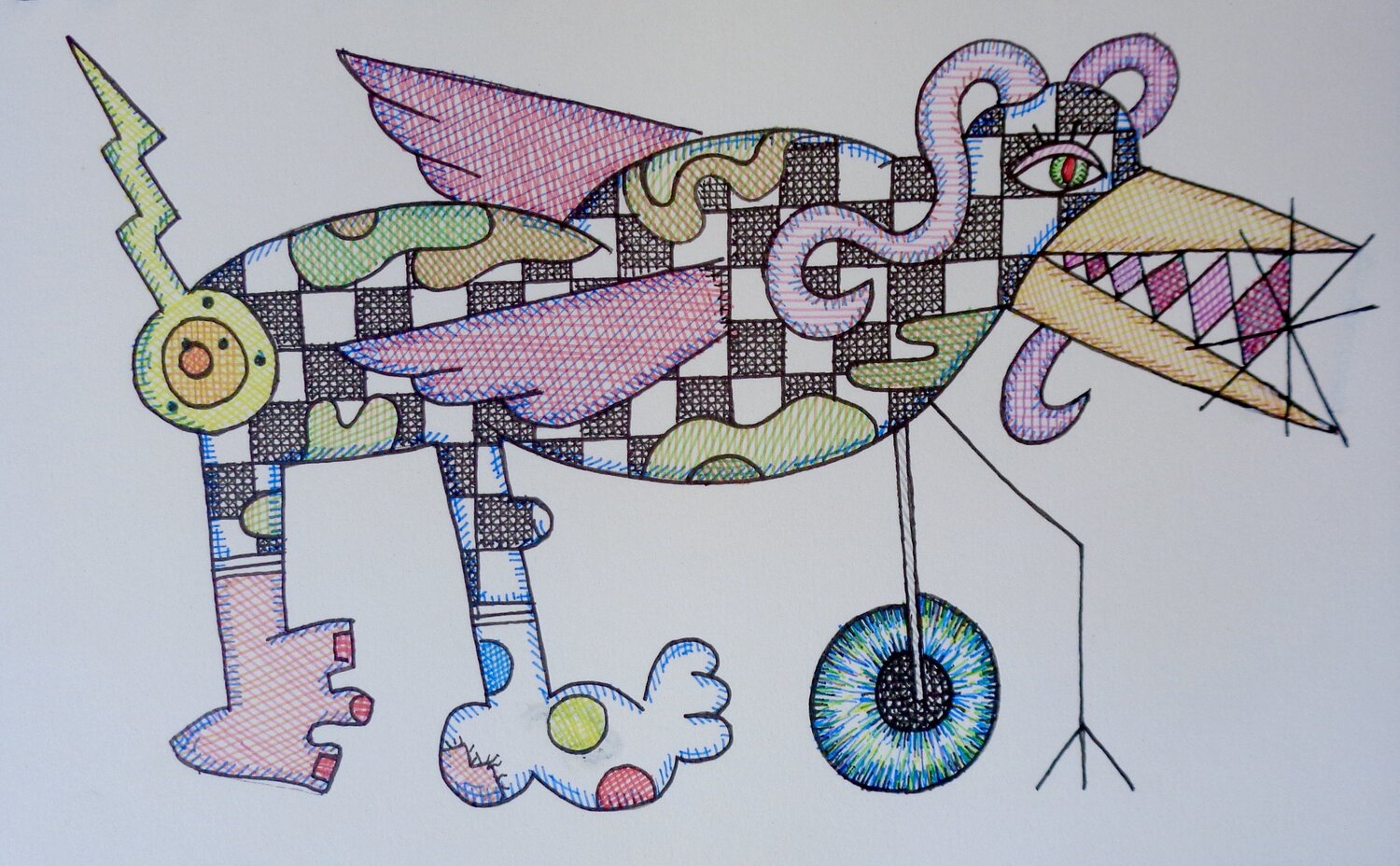 A Pepsodent Smile by Daniel Genova (2022) : Drawing Pen on Paper ...