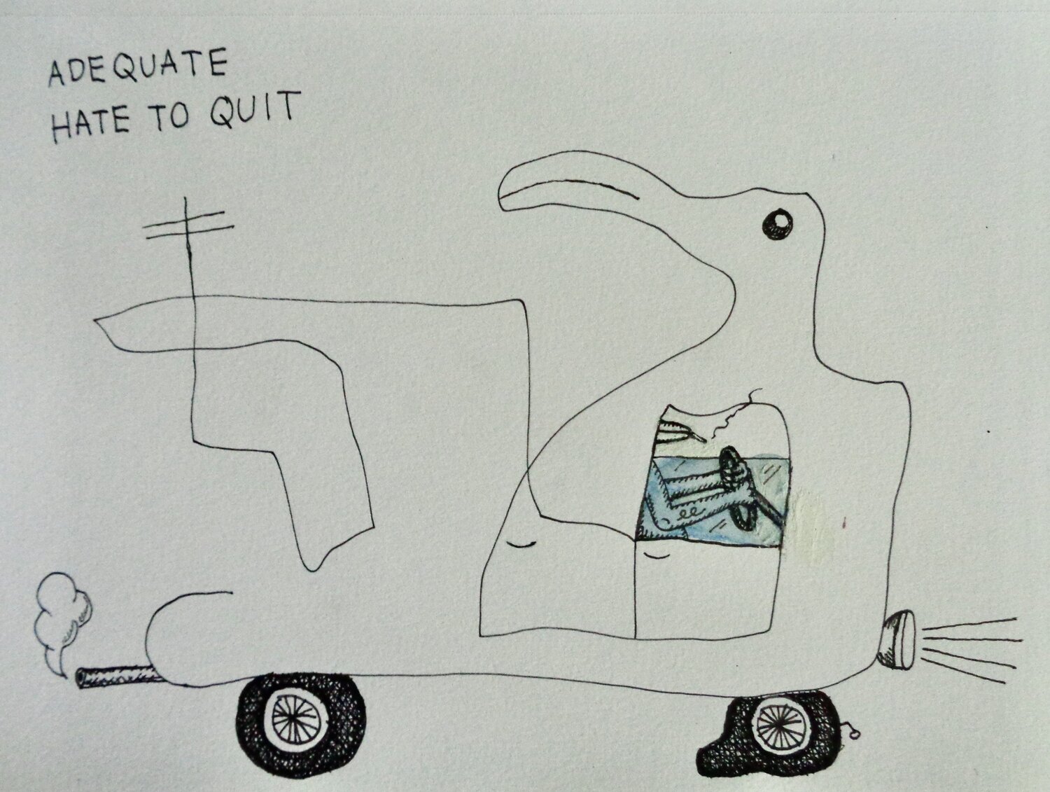 Adequate. I hate to quit! by Daniel Genova (2024) : Drawing Pencil ...