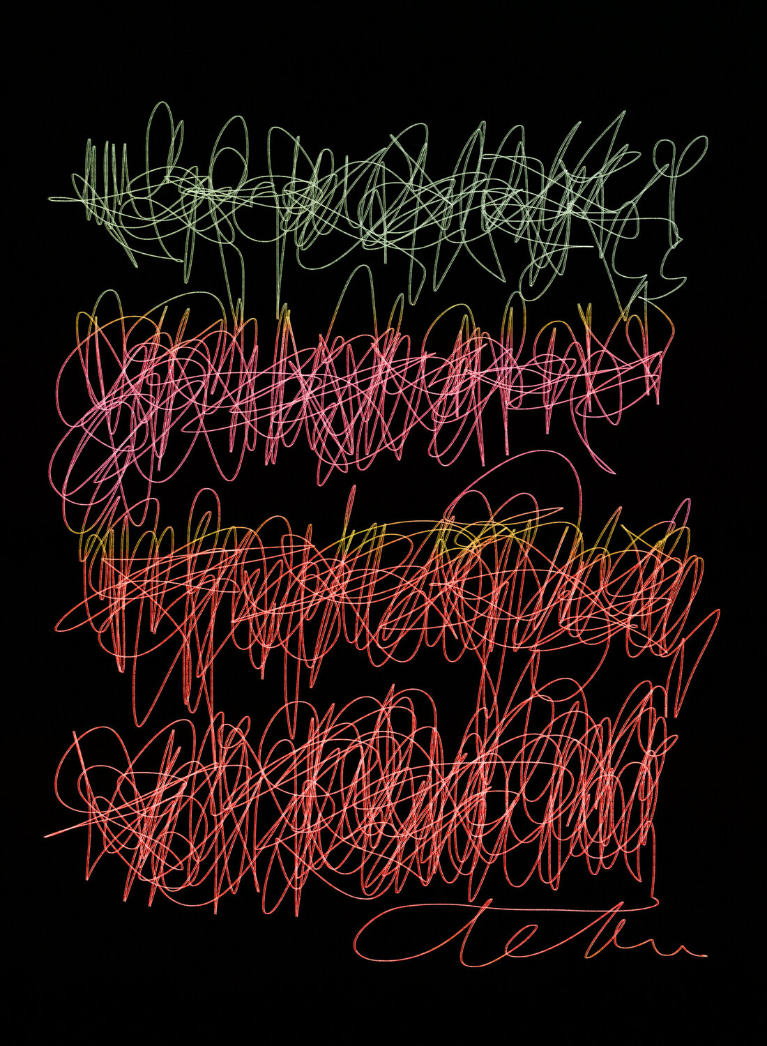 One line, one way by Andrej Barov (2017) : Print Lithography on Canvas ...