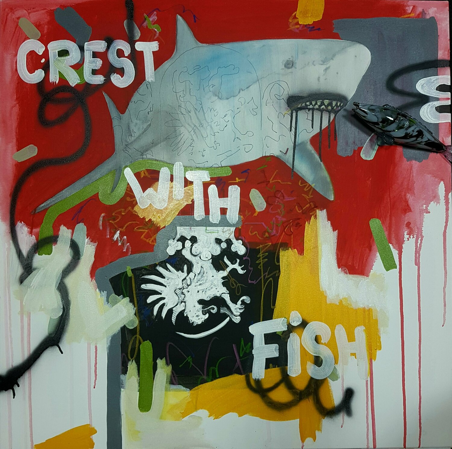 Sh1 by Adrian Florin Pop (2021) : Painting Acrylic, Oil on Canvas ...