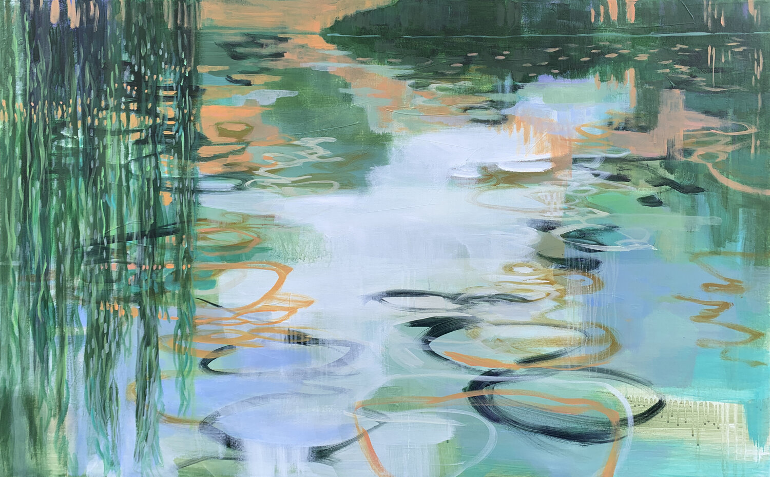 Serene Reflections II by Alissa Kim Tjen (2022) : Painting Acrylic on Canvas - Singulart