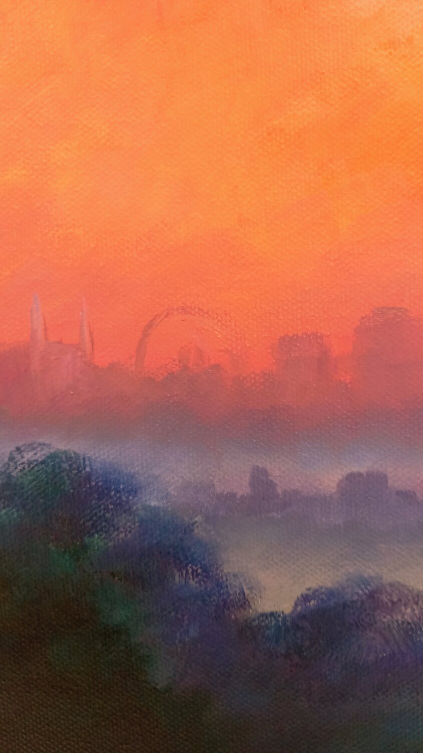 Aube d'été by Lee Campbell (2023) : Painting Oil on Canvas - SINGULART