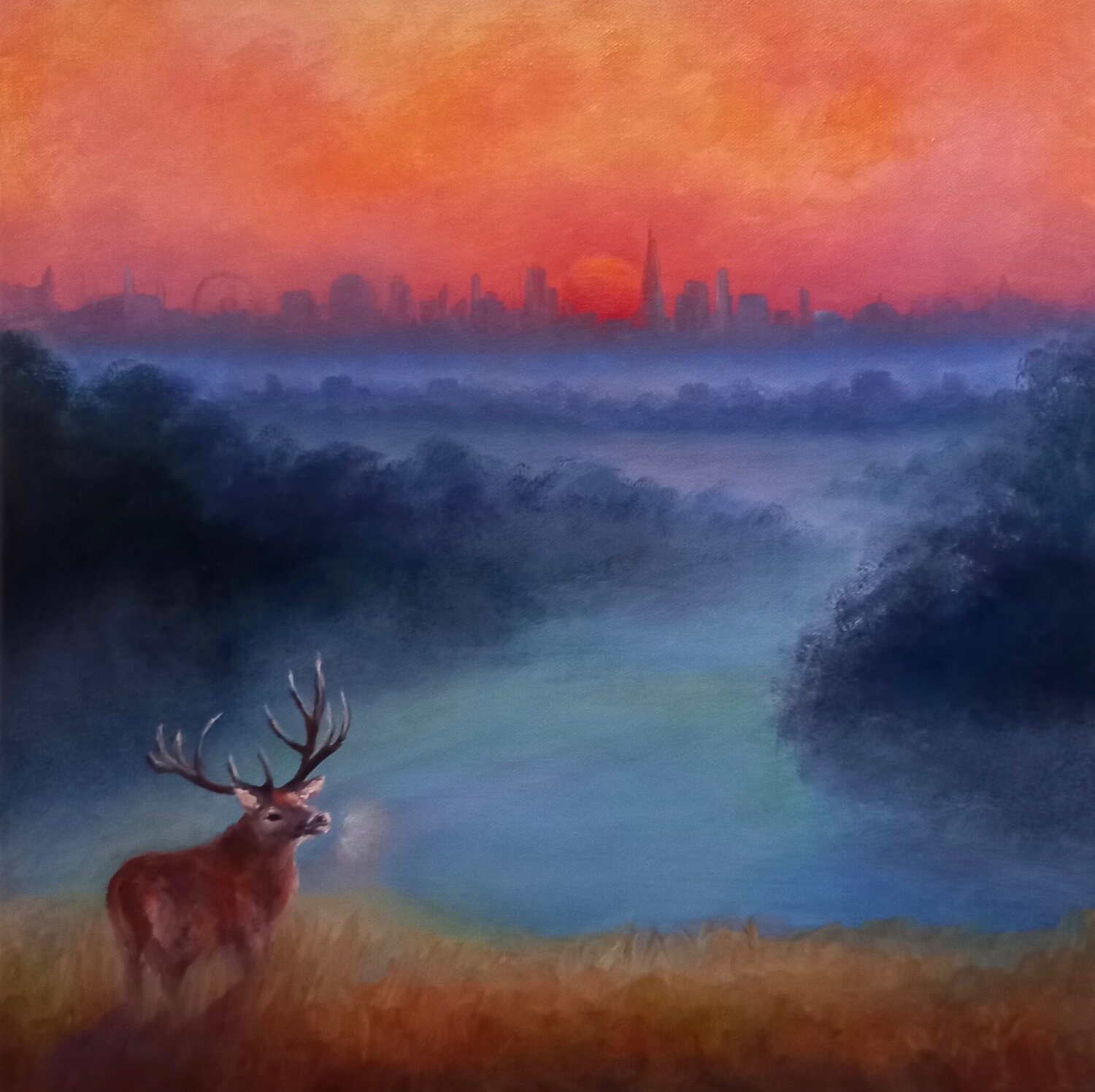 Aube d'été by Lee Campbell (2023) : Painting Oil on Canvas - SINGULART