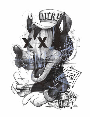 Cholo Mickey Mouse Drawing