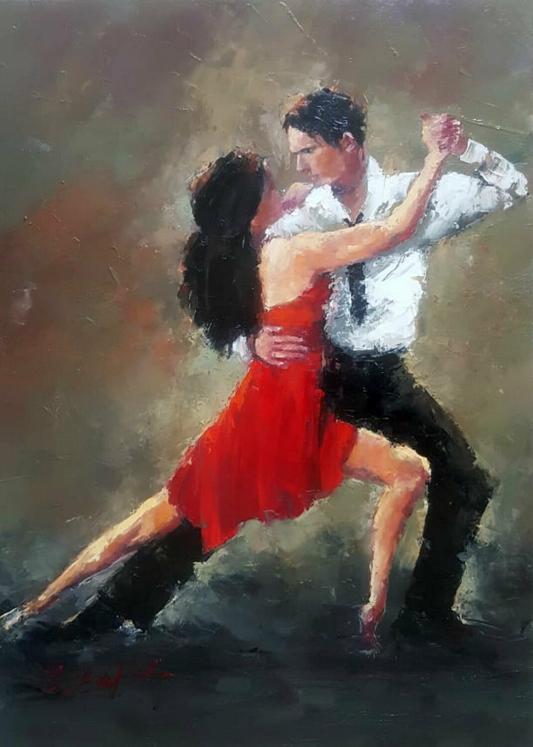 Argentine tango by Olga Egorov (2020) : Painting Oil on Canvas - Singulart