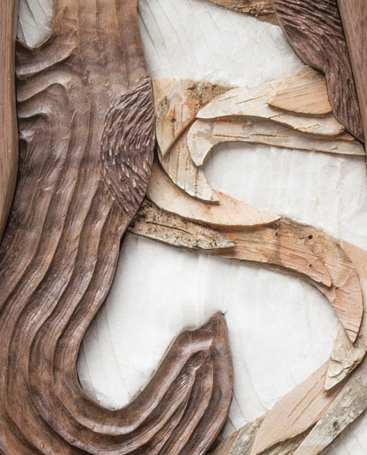 Water Serpent by Aaron Laux (2022) : Sculpture Wood, Paper - SINGULART