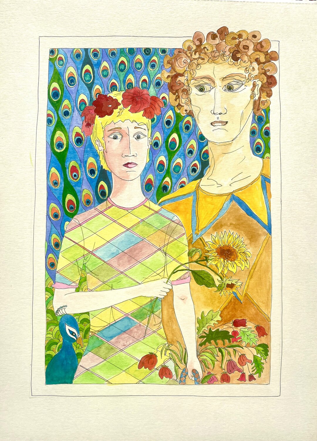 Hera by Muriel Hecquet (2022) : Work on Paper Watercolor, Ink on Paper ...