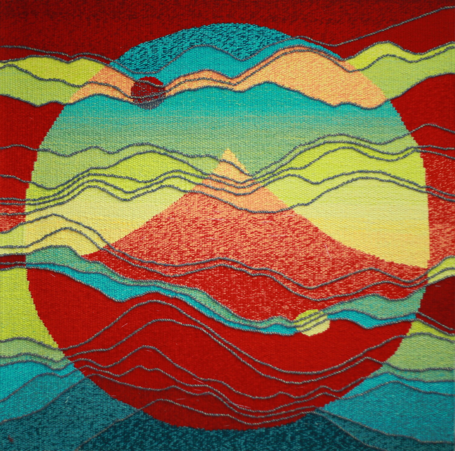 The Mountain by Zhazira Ayagan (2019) : Textile Wool on Wood - Singulart