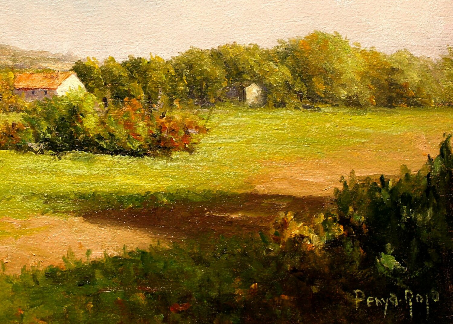 Casa de campo by Vicente Penya-Roja (2020) : Painting Oil on Wood ...
