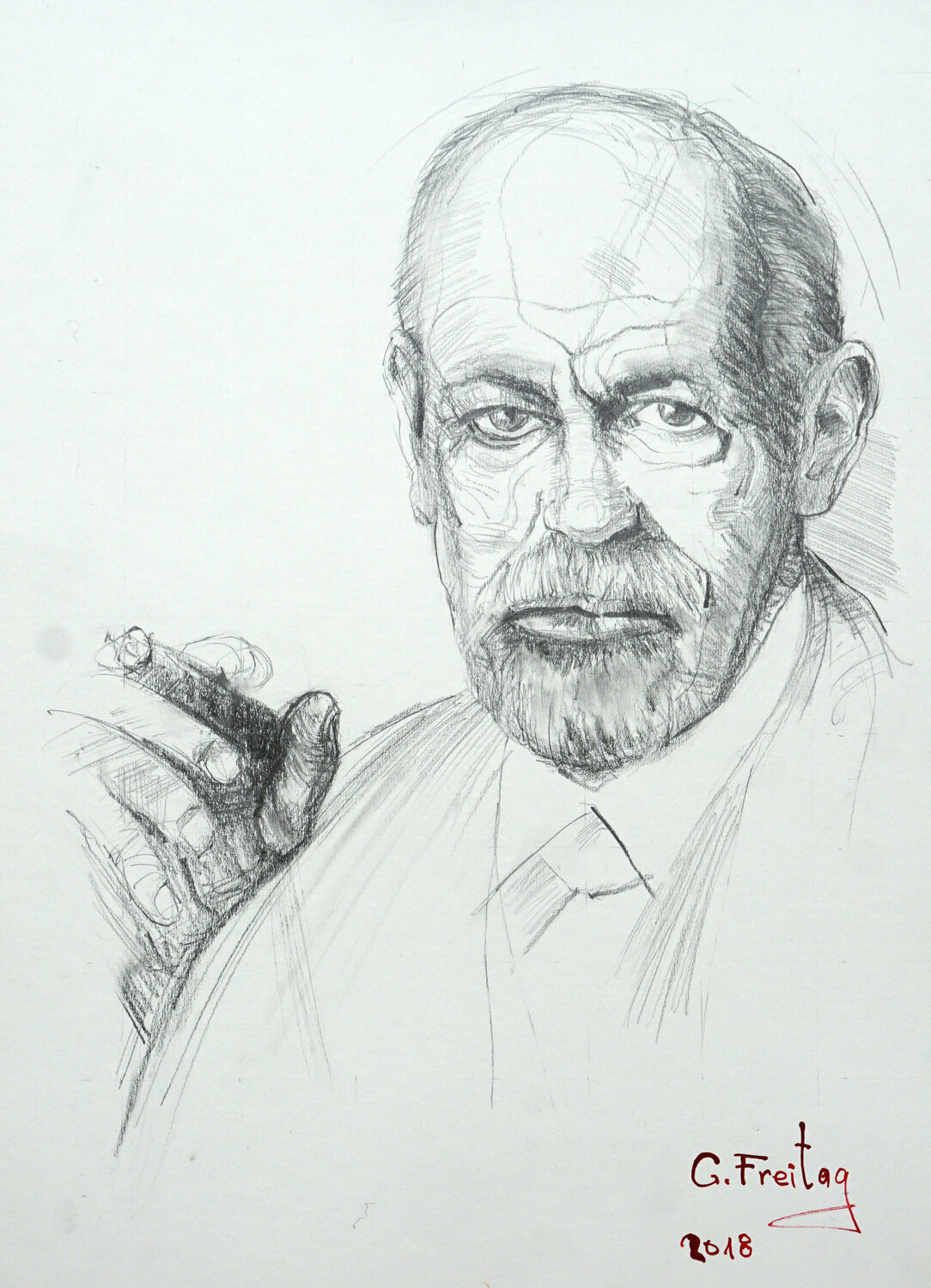 Sigmund Freud Drawing