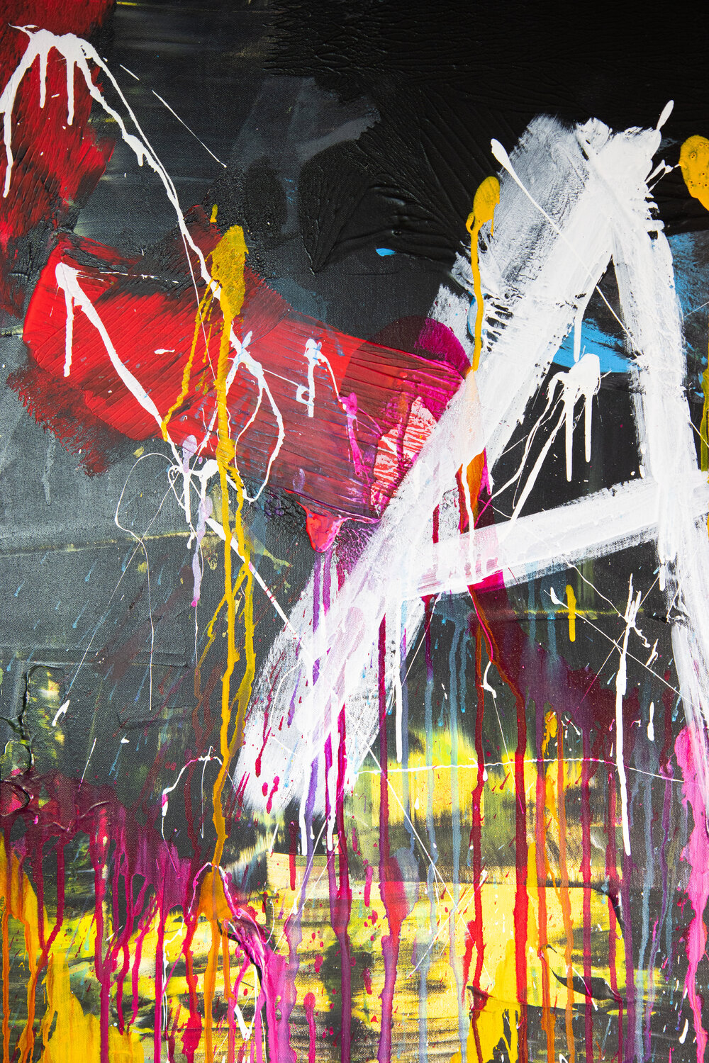 Abstract Art #002 von Stephanie Dillon (2023): Malerei Acryl, Graffiti ...