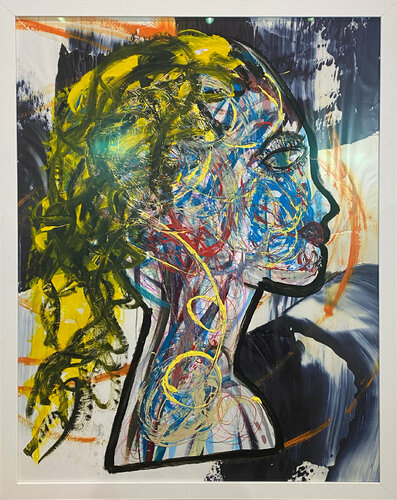 Female -13 by Stephanie Dillon (2022) : Painting Acrylic, Graffiti on ...