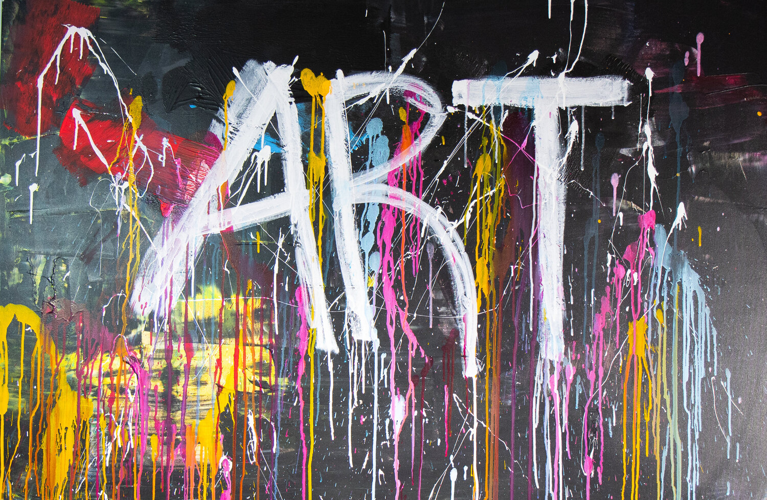 Abstract Art #002 von Stephanie Dillon (2023): Malerei Acryl, Graffiti ...