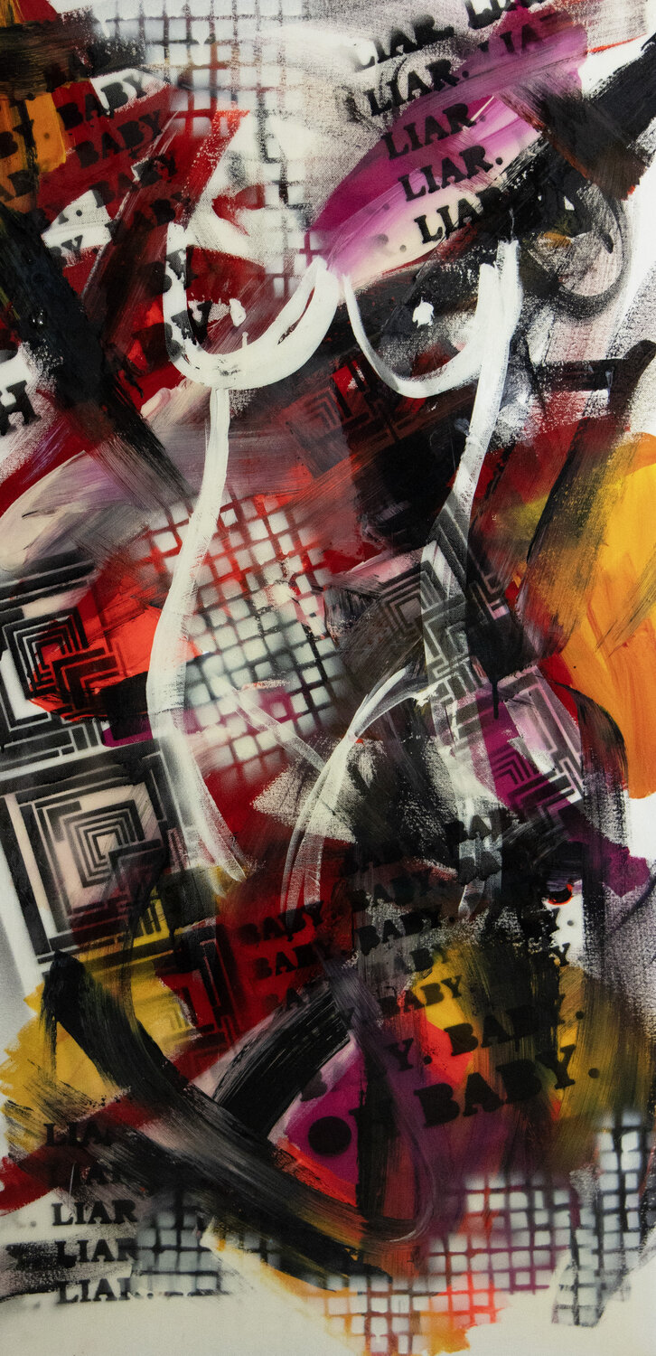 Female -13 by Stephanie Dillon (2022) : Painting Acrylic, Graffiti on ...