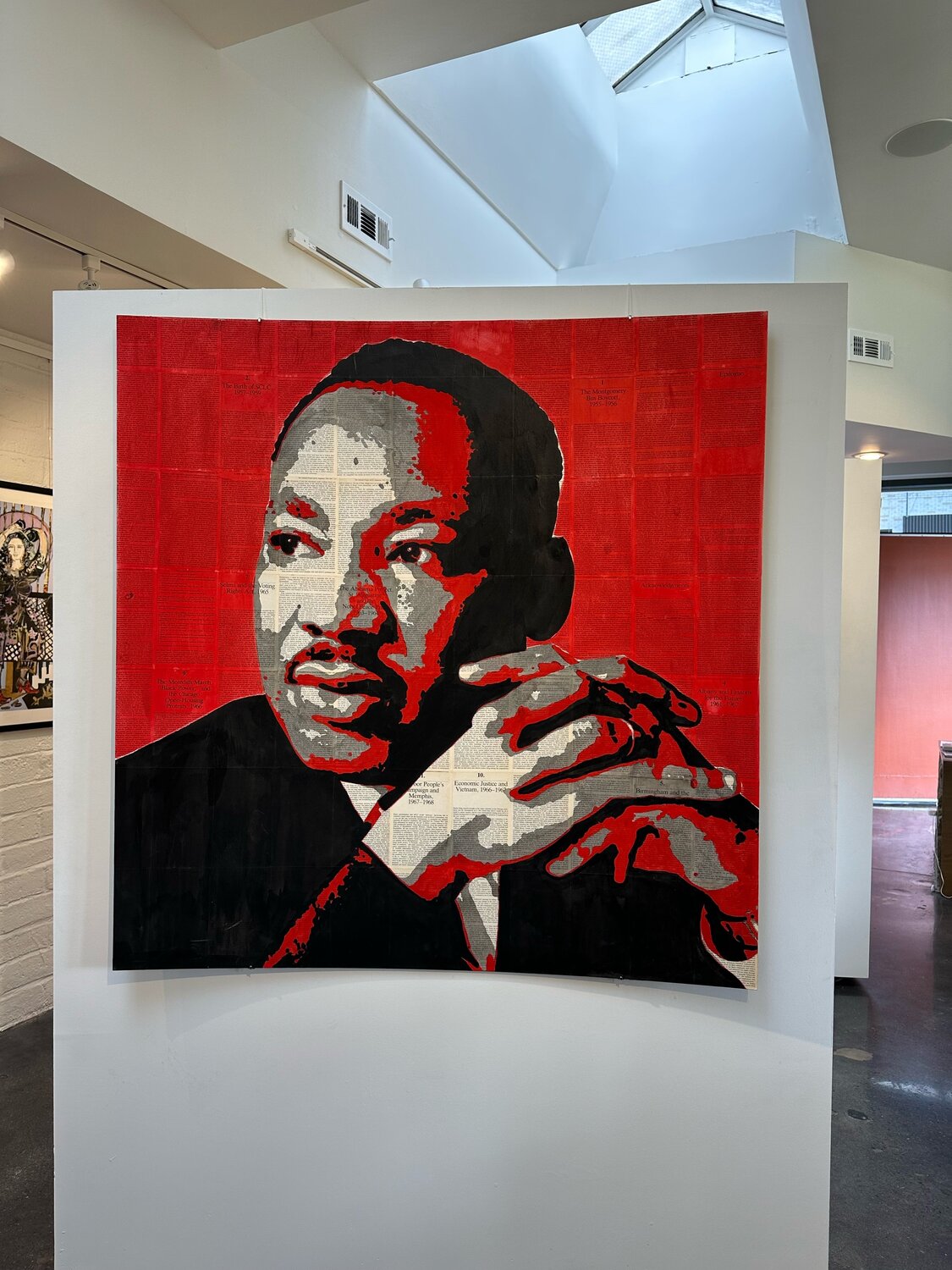 MLK by Ahmad Shariff (2023) : Drawing India Ink on Wood - Singulart