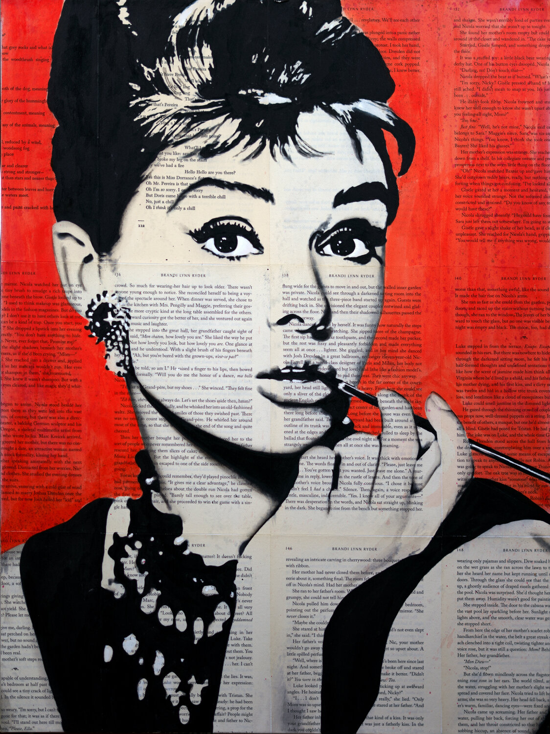 Audrey Hepburn Ink Drawing