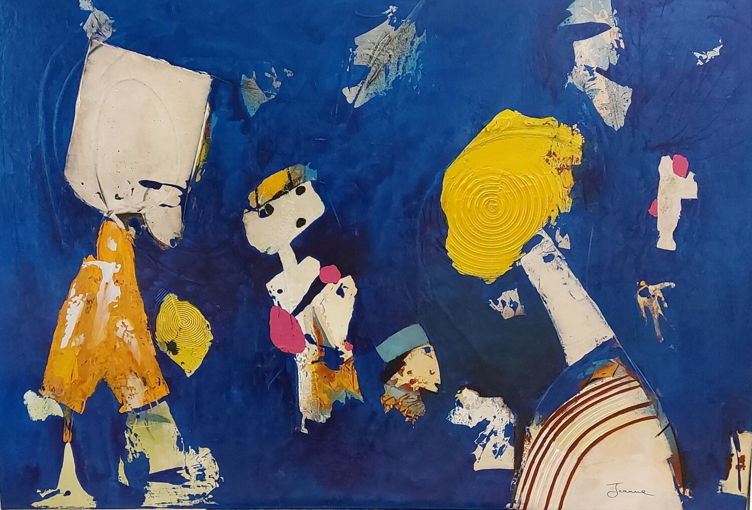 REF 19-22 - Interrogation ! by JEANNE (2022) : Painting Acrylic, Sand ...