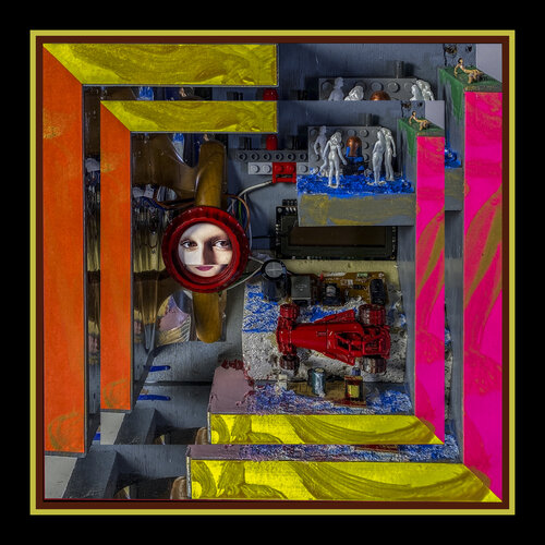 01- 5 RED LIPS, BLUE DOT, WHITE LIMBS by Aleks Rosenberg (2023 ...