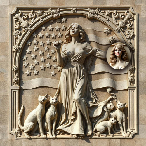 Cat Lady - Americana 16 by Aleks Rosenberg (2024) : Digital Digital on ...