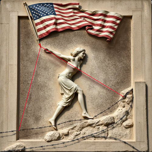 BARBIE ON THE BARBED WIRE de Aleks Rosenberg (2025): Otros medios Tinta ...