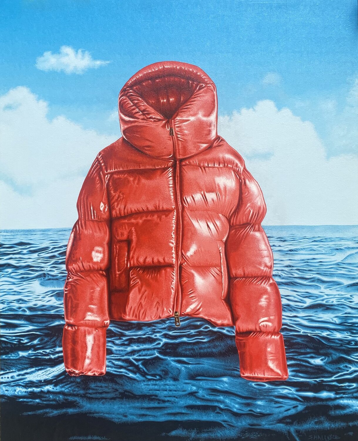 Red Relic by Stephen Hall (2023) : Painting Acrylic on Canvas - Singulart