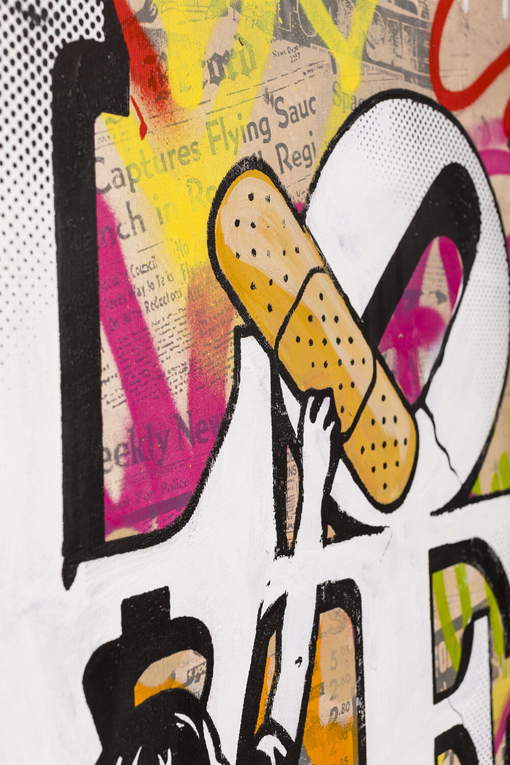 Repair Girl / 8HZ7H by Danny Frede (2026) : Painting Acrylic, Collage ...