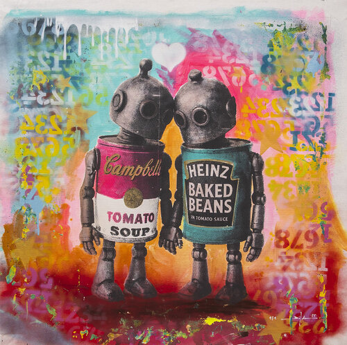 Promted Memories / robots / 90 x 90 cm / W4PRC by Danny Frede (2025 ...