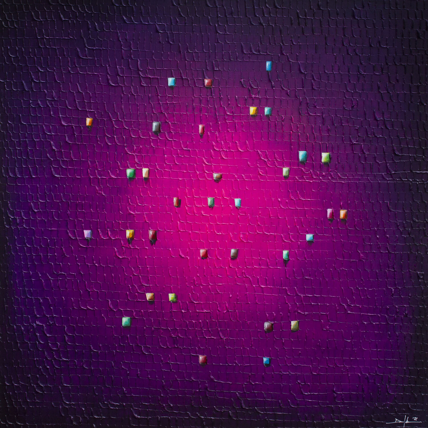 Analog Pixels / Serial Rectangles / 2022 / violette / 120x120 / CJS6Z ...