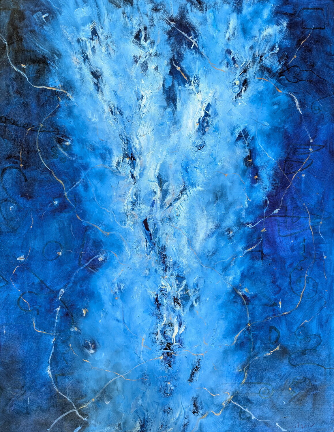 Master Lee Summons the Light of Creation von Candace Wilson (2025): Malerei Öl auf Leinwand ...