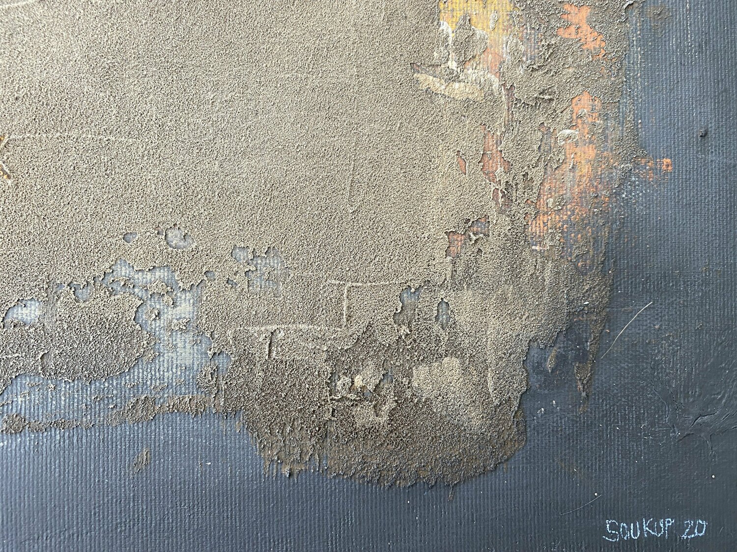 ais von Daniel Soukup (2020): Malerei Acryl, Sand auf Leinwand - Singulart