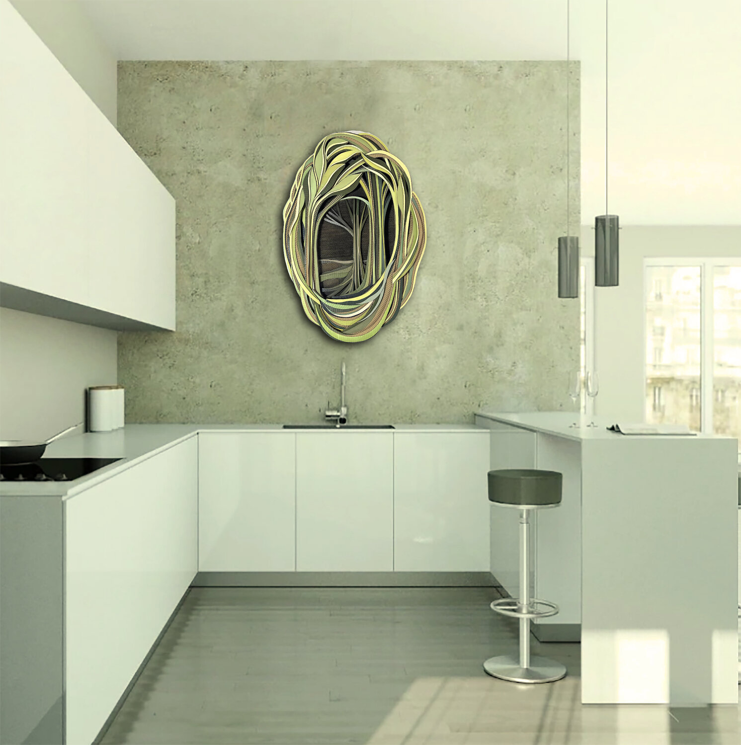 Embraced by Mark Wiesner (2022) : Sculpture Objects, Cardboard - Singulart