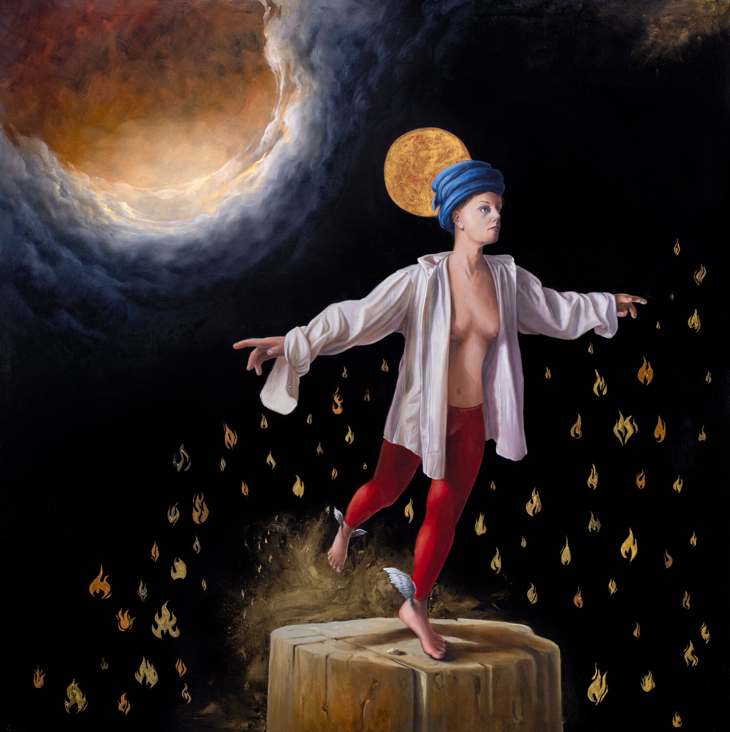 Vola nell'immenso by Ciro Palumbo (2022) : Painting Oil on Canvas ...