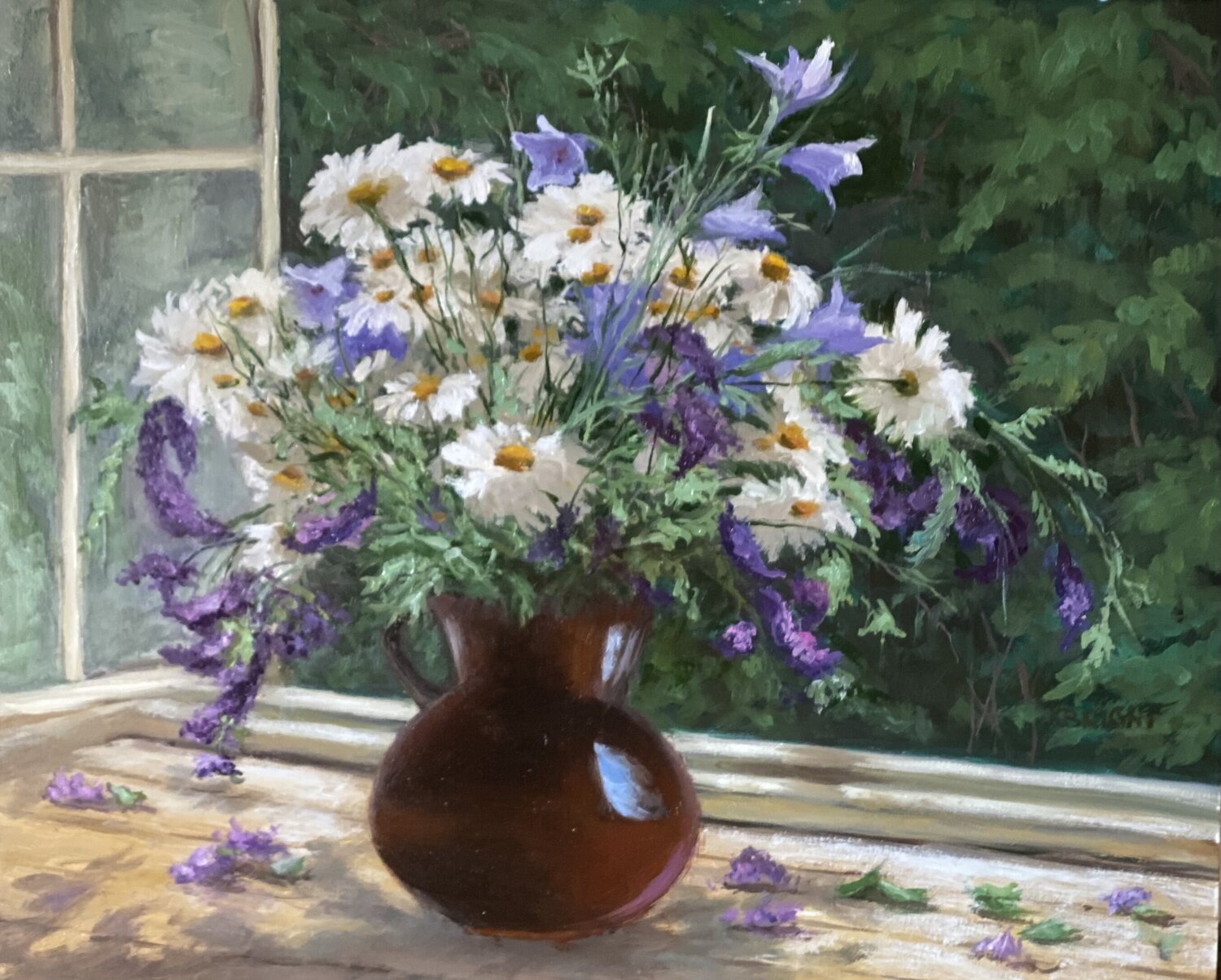 Sunny Day by Julia Bright (N.D) : Painting Oil on Wood - Singulart