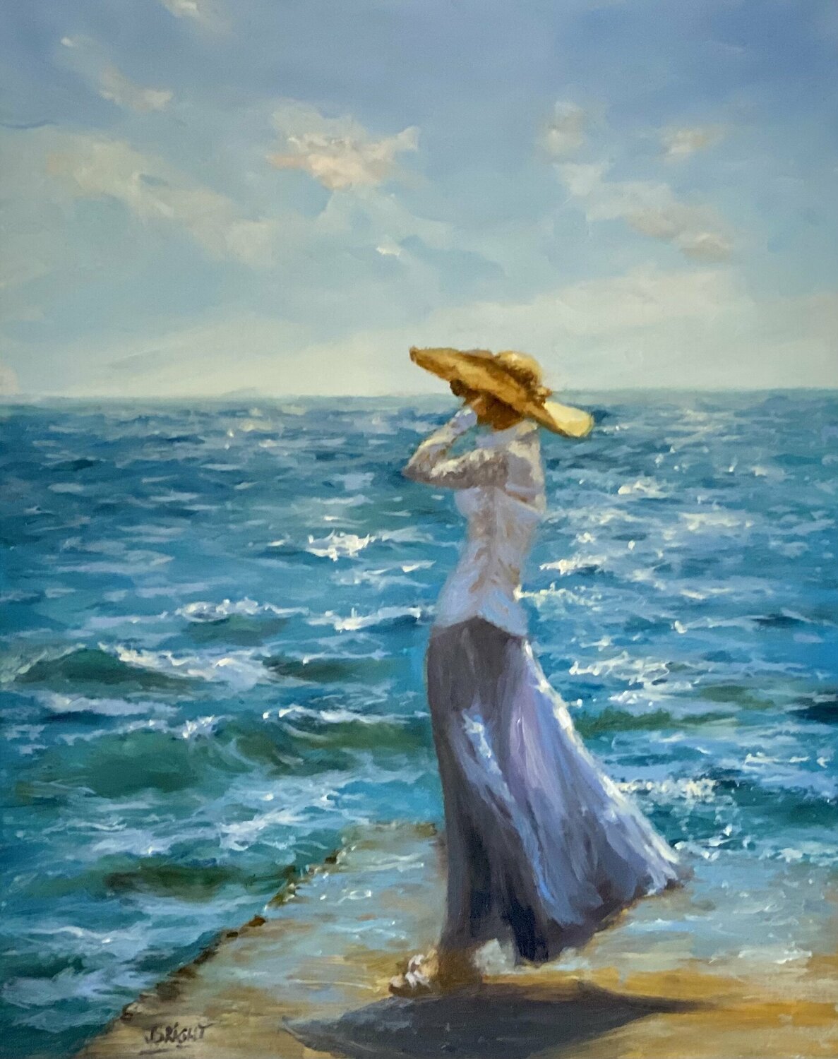 Le Reve by Julia Bright (N.D) : Painting Oil on Wood - Singulart