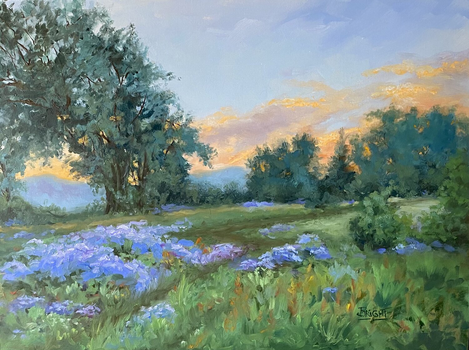 Field Of Dreams by Julia Bright (N.D) : Painting Oil on Wood - Singulart