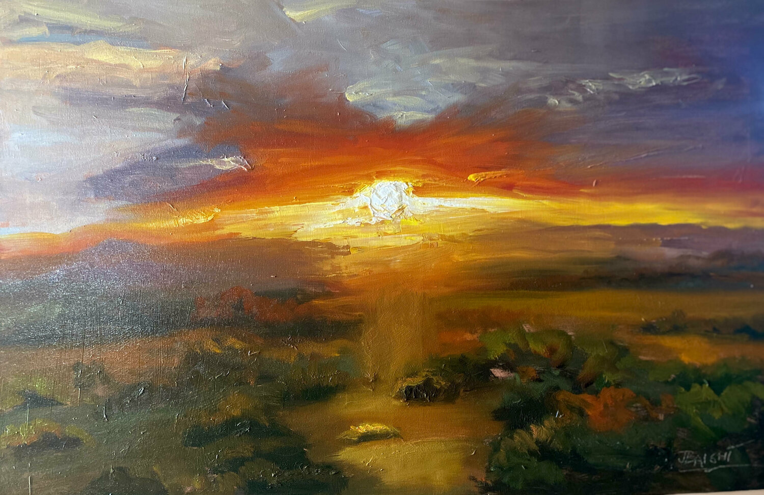Western Landscape by Julia Bright (2020) : Painting Oil on Canvas ...