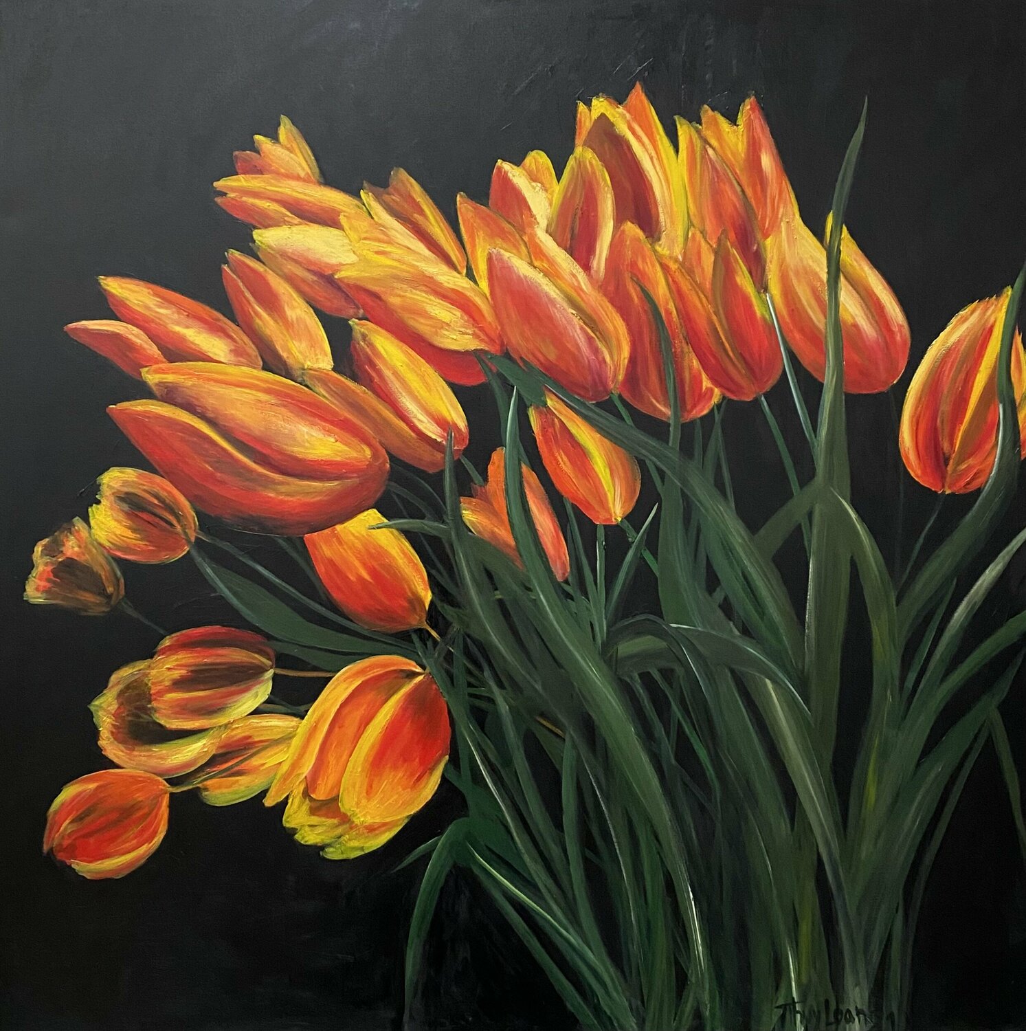 Yellow Tulips Painting