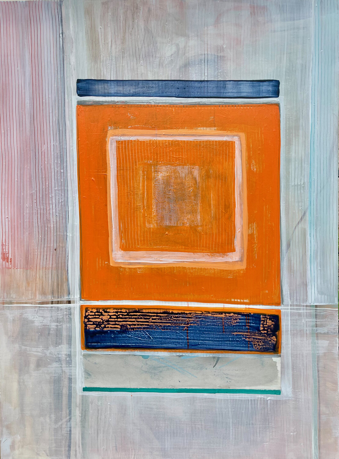 Organge Dimension by Sofia Zolezzi (2023) : Painting Acrylic on Canvas ...