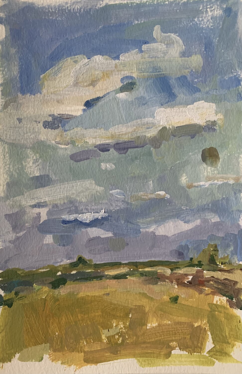 Lighter days by Ekaterina Belukhina (2022) : Work on Paper Acrylic on ...