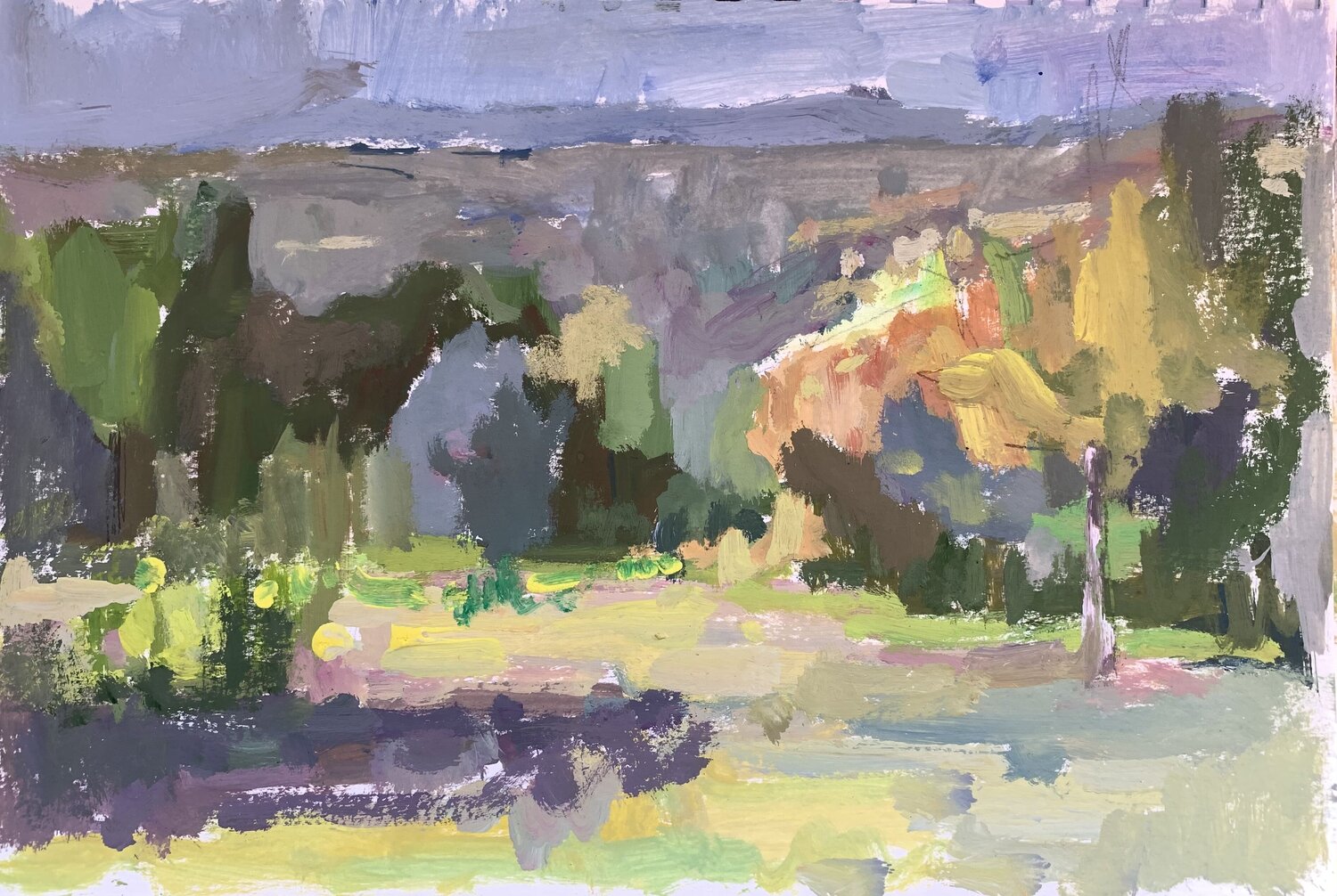 Dearest place by Ekaterina Belukhina (2023) : Painting Gouache on Paper ...